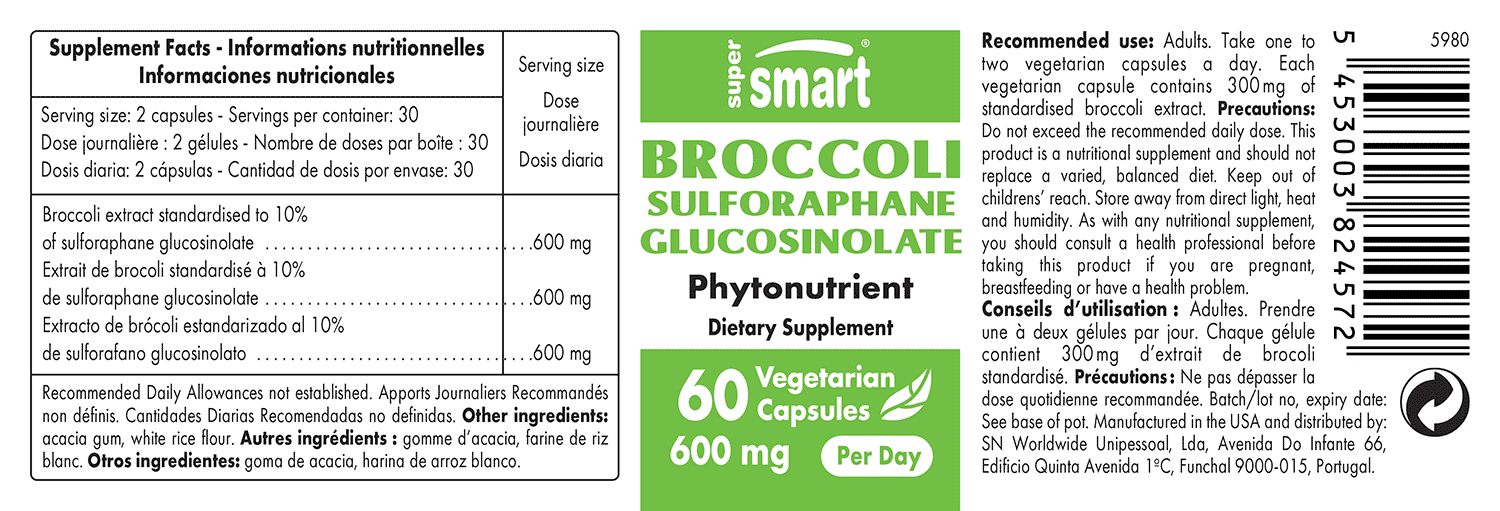 Broccoli Sulforaphane Glucosinolate - Capsules d'extrait de brocoli